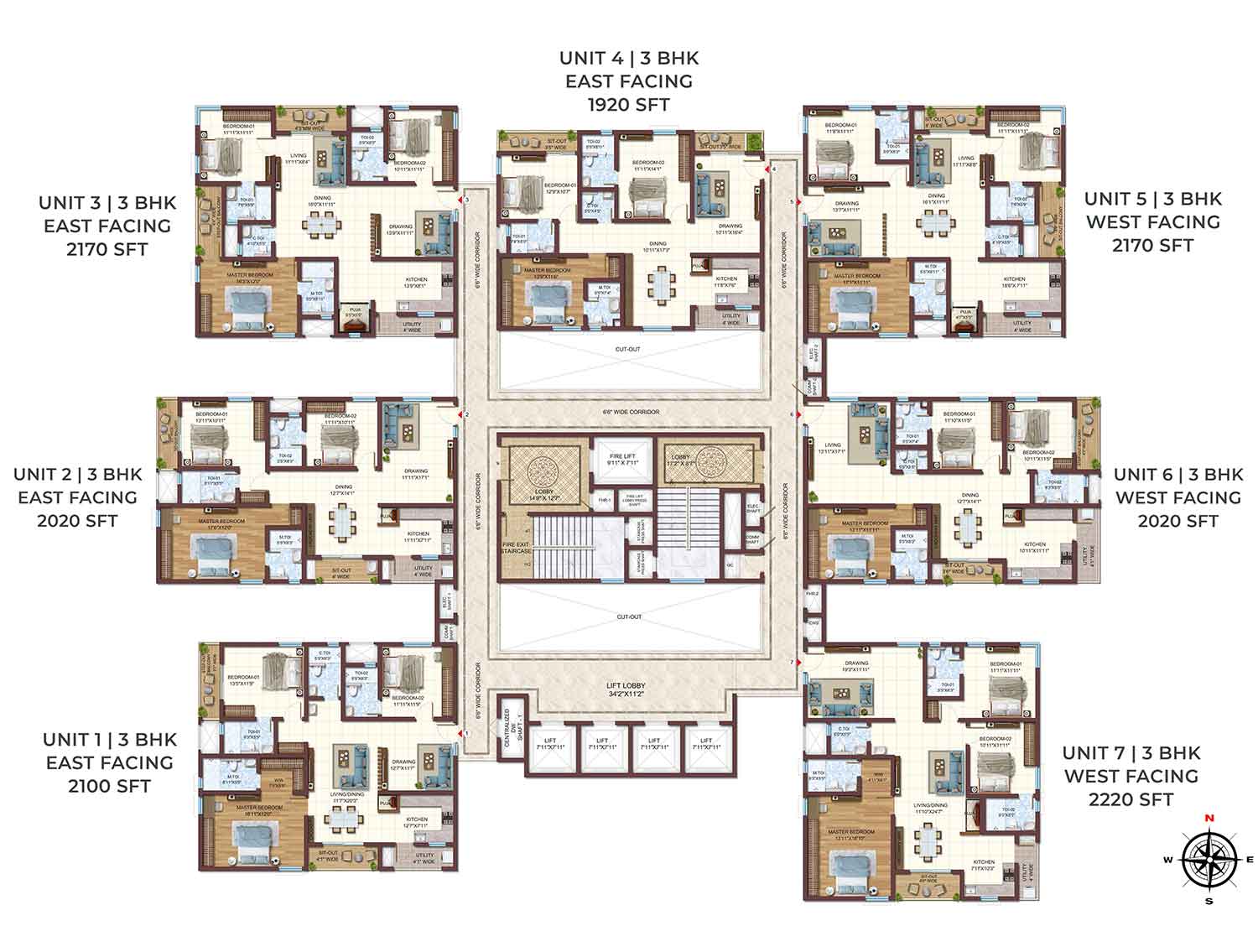 Floor Map Test - Vasavi Atlantis