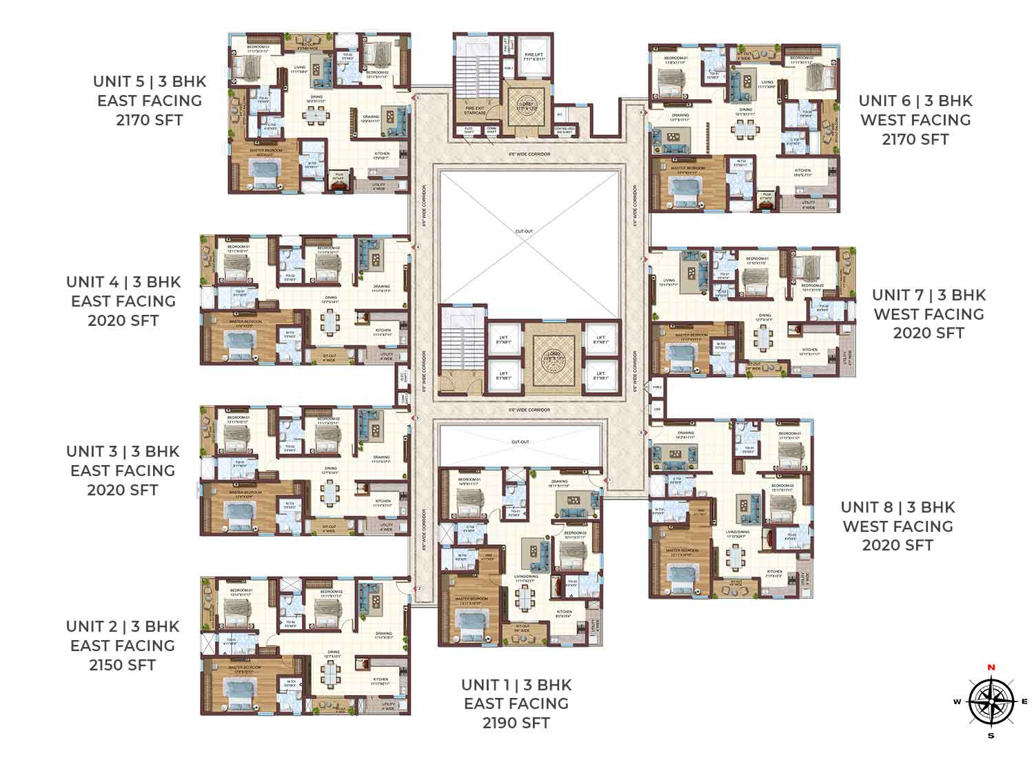 Floor Map Test - Vasavi Atlantis