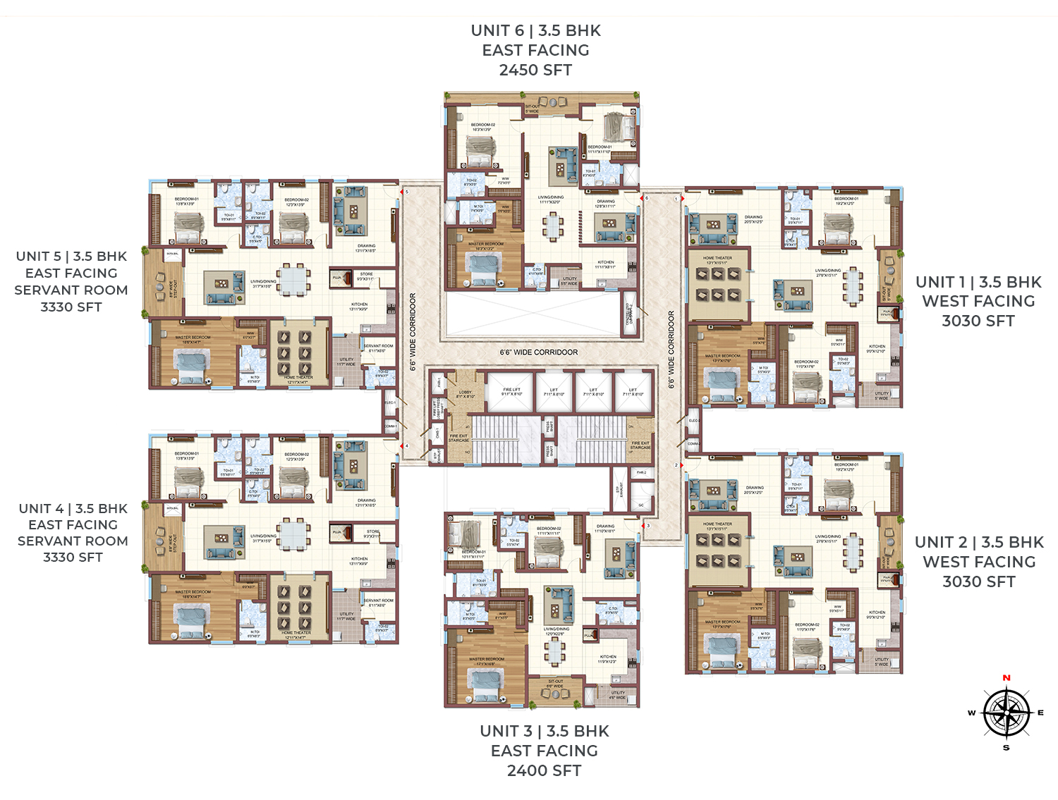 Floor Map Test - Vasavi Atlantis