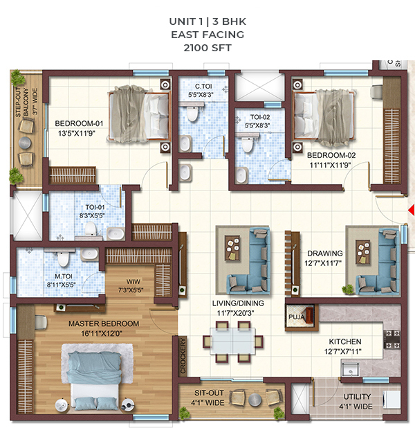 Floor Map Test - Vasavi Atlantis