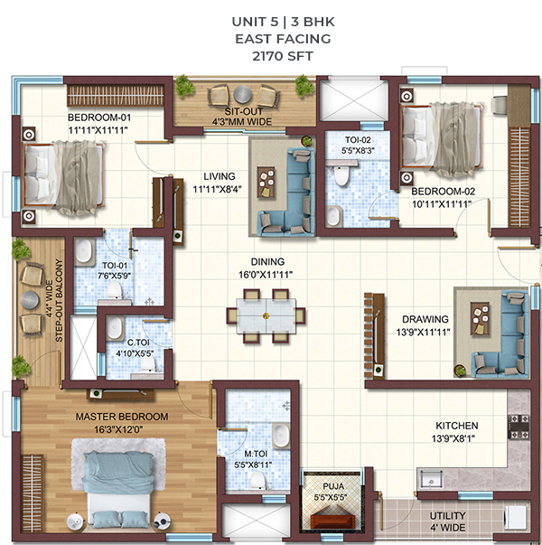 Floor Map Test - Vasavi Atlantis