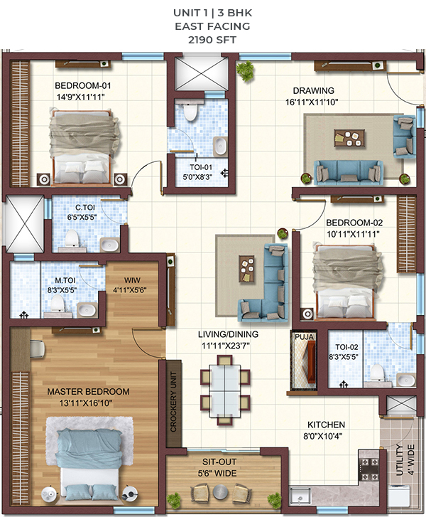 Floor Map Test - Vasavi Atlantis