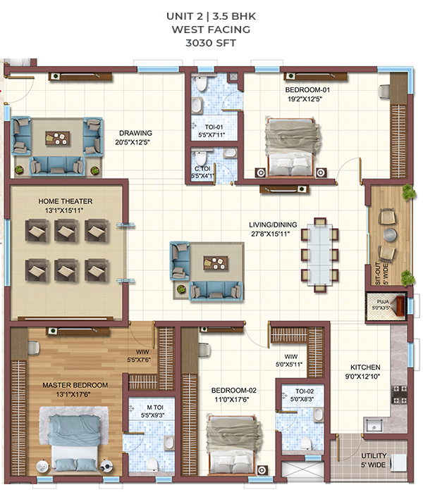 Floor Map Test - Vasavi Atlantis